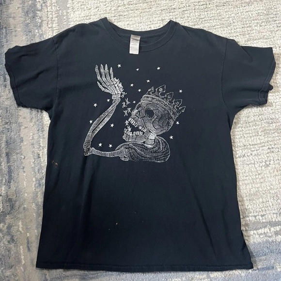 Gildan | Shirts | Y2k Size Large Gildan Cyber Grunge Skeleton Skull ...